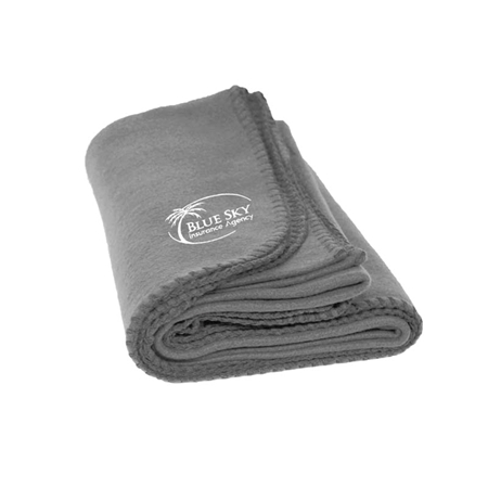 Promo Fleece Blanket w Custom Imprint | WithLogos