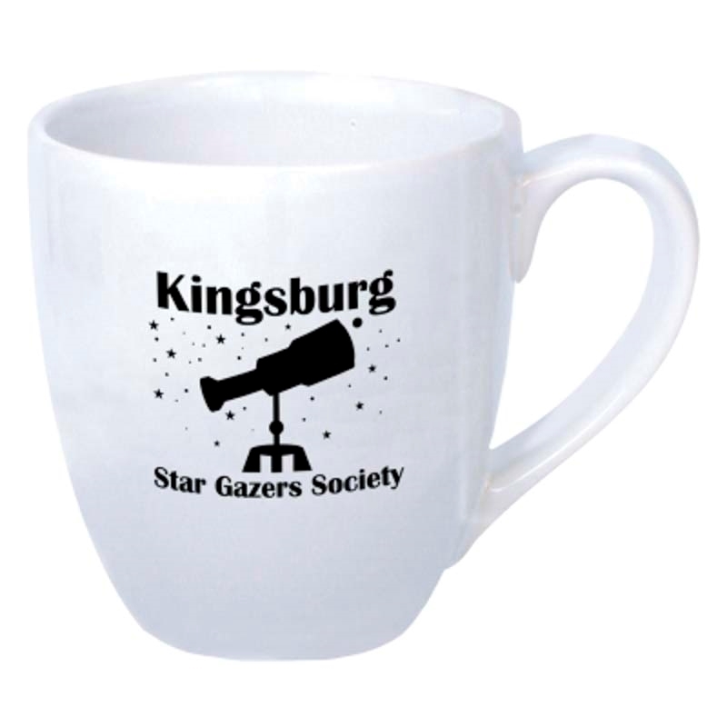 Personalized 14 oz. Bistro Mug with Custom Logo | WithLogos