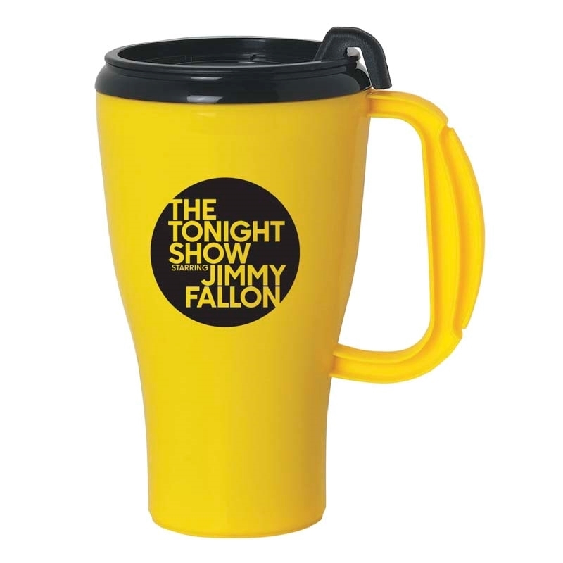 Customized 16 oz. Omega Mug With Slider Lid with Custom Imprint