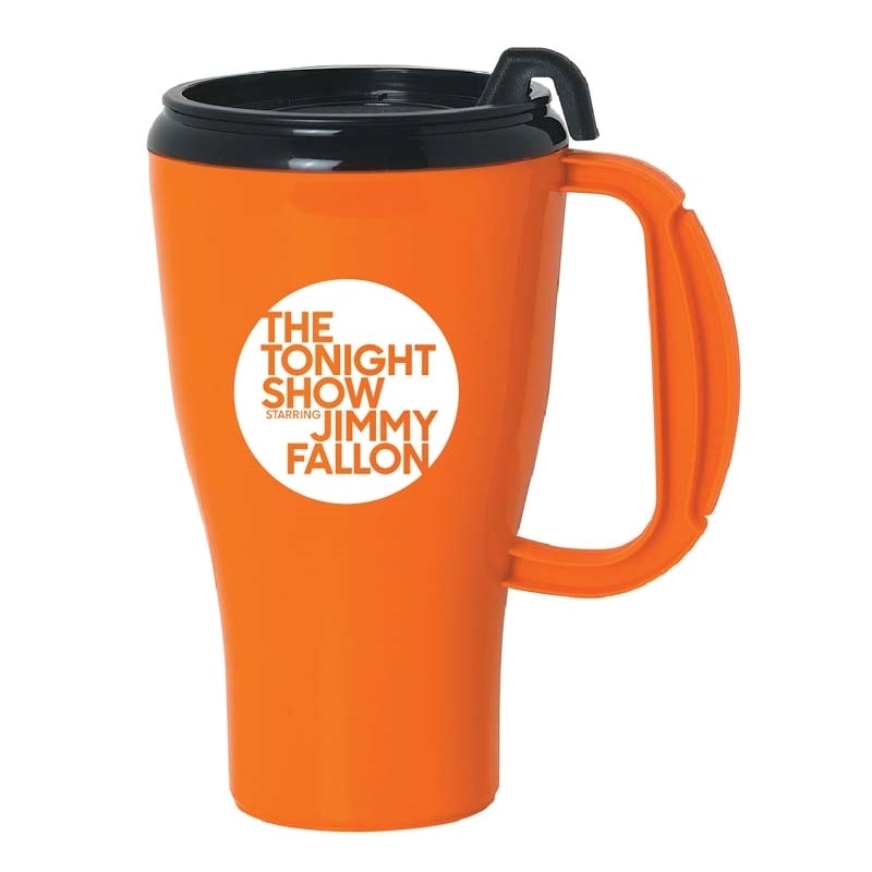 Customized 16 oz. Omega Mug With Slider Lid with Custom Imprint