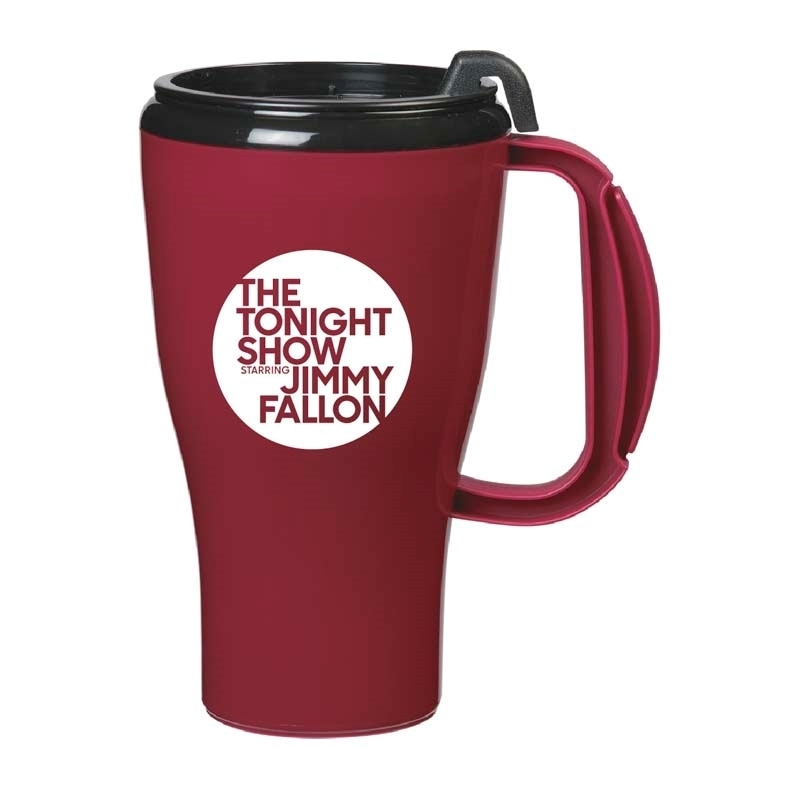 Customized 16 oz. Omega Mug With Slider Lid with Custom Imprint