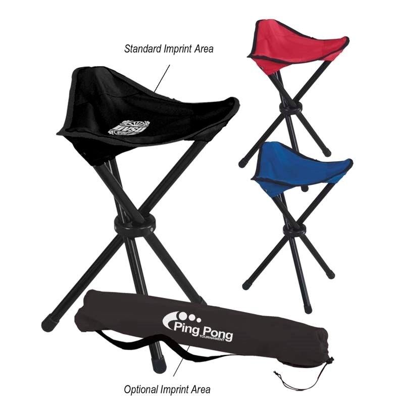 Customized Folding Tripod Stool With Carrying Bag with Printed Logo