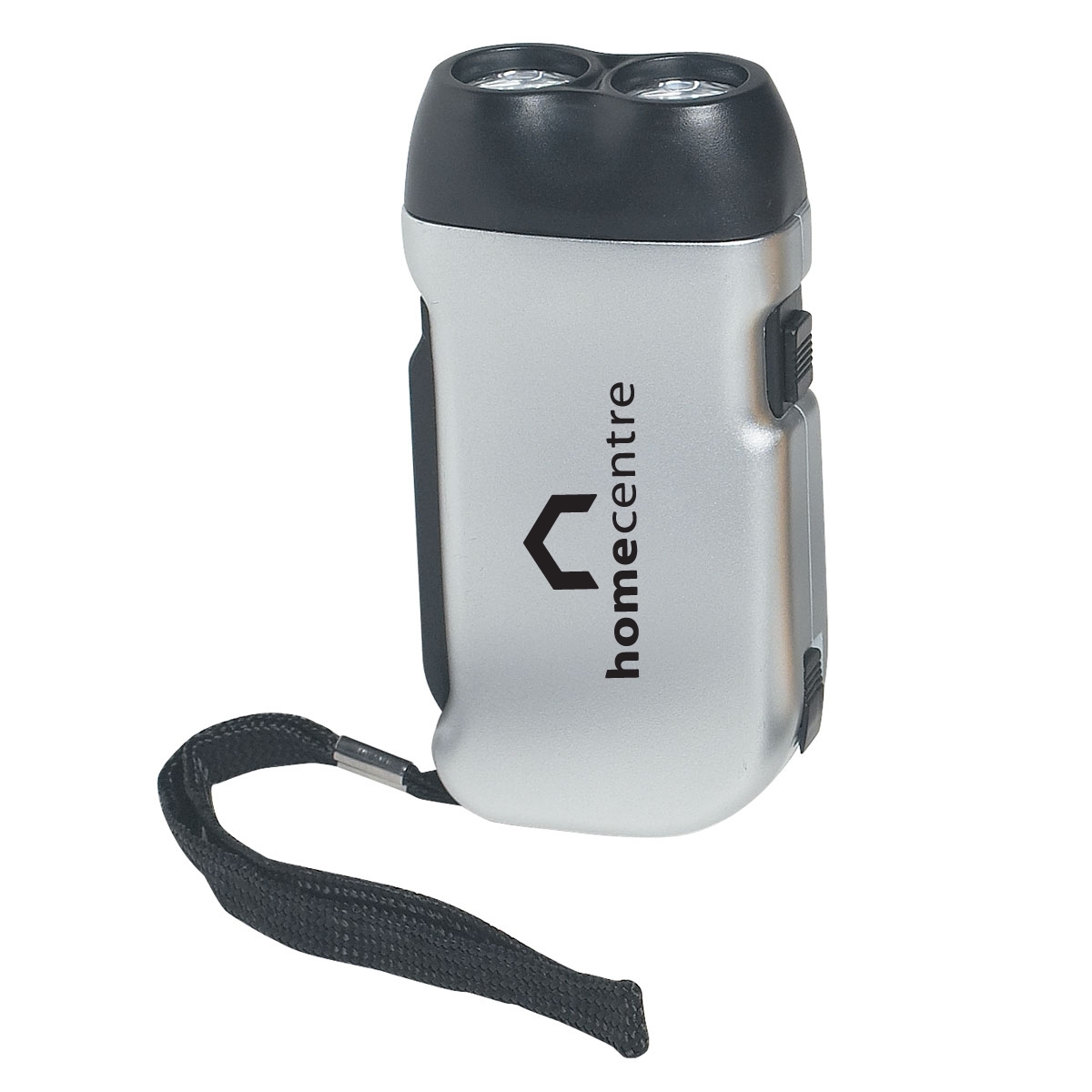 Custom Hand Squeeze Flashlight w Wrist Band | WithLogos