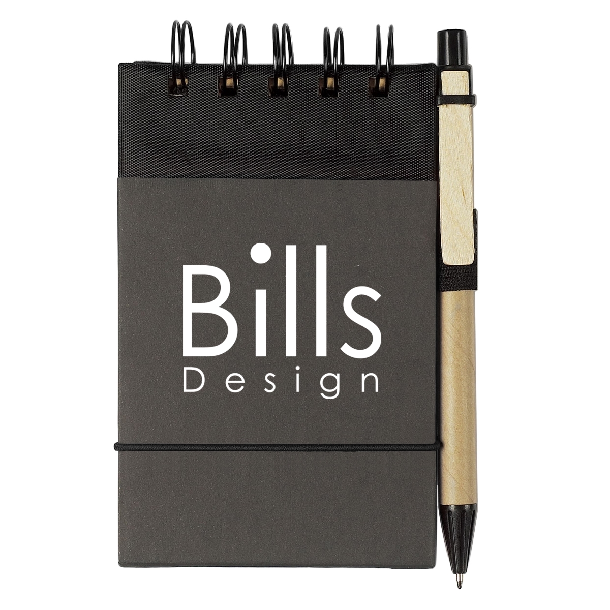 Custom Printed Eco-Inspired Spiral Jotter & Pen | WithLogos