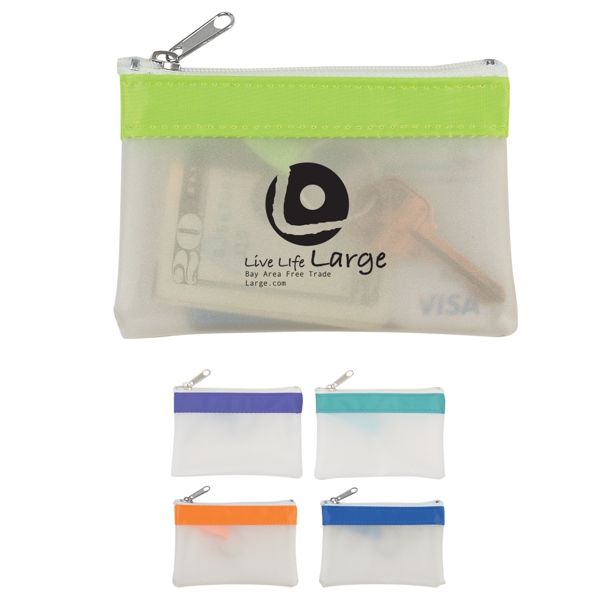 Custom Zippered Coin Pouch | WithLogos