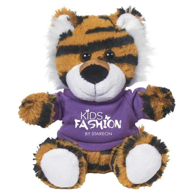 Custom 6" Terrific Tiger Plush Animal | WithLogos