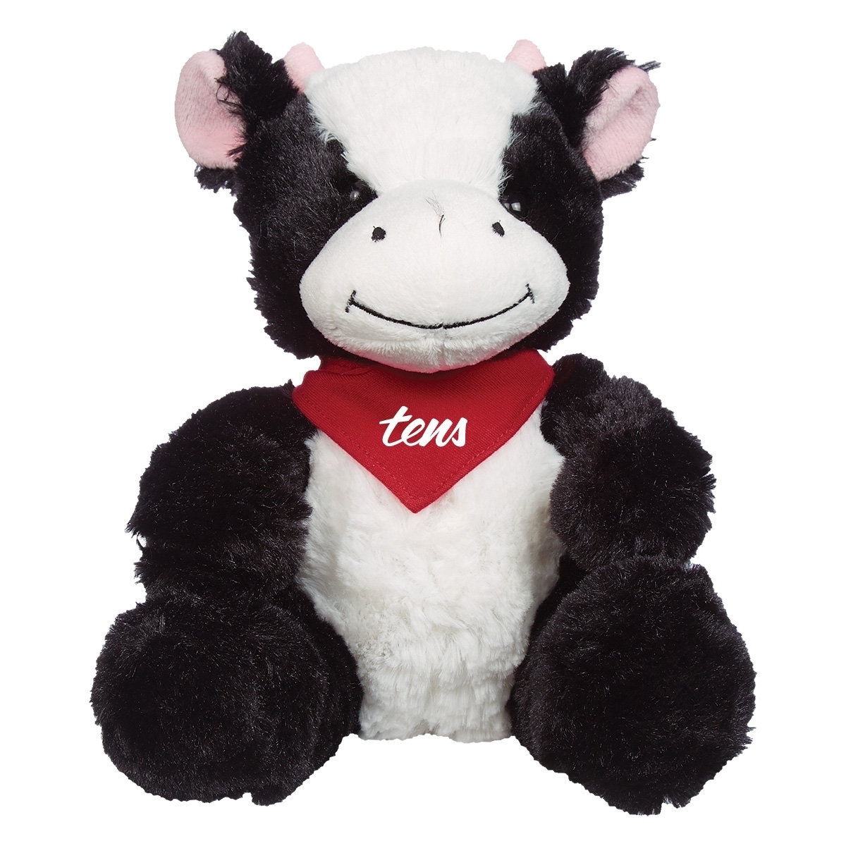 Custom 8.5" Cuddly Cow Plush Animal | WithLogos