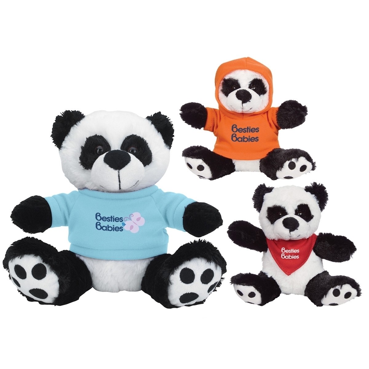 Custom 6" Big Paw Panda Plush Animal | WithLogos