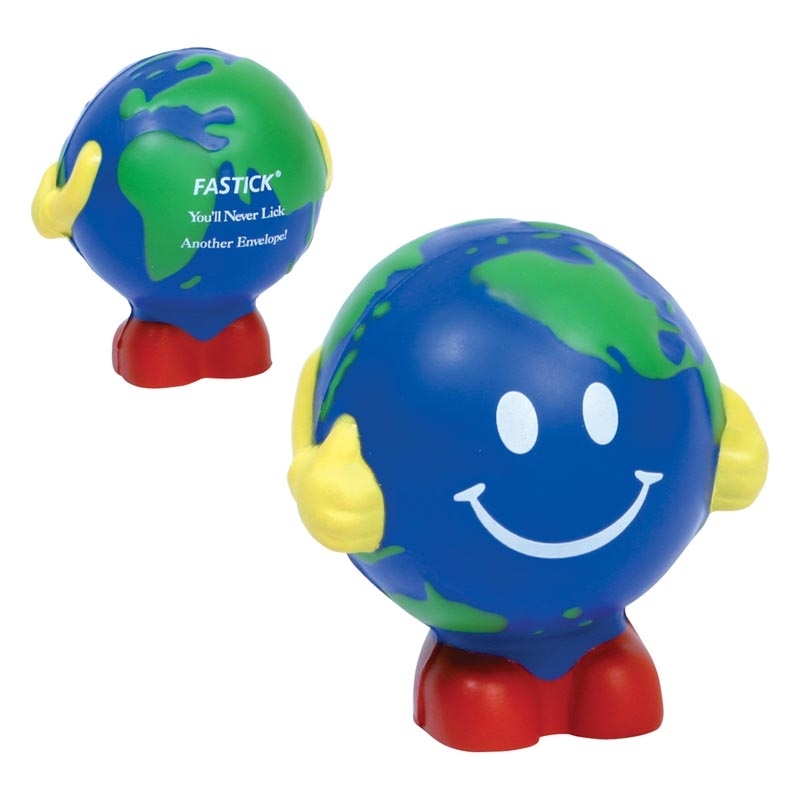 Customized Earthball Man Stress Ball with Printed Logo