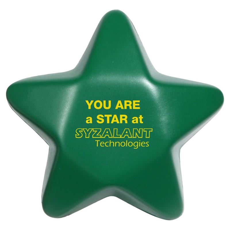 Customized Star Stress Ball with Printed Logo | WithLogos