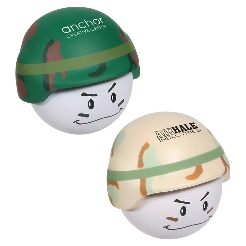 Personalized Soldier Mad Cap Stress Ball | WithLogos