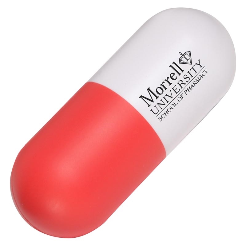 Personalized Capsule Stress Ball with Custom Imprint | WithLogos