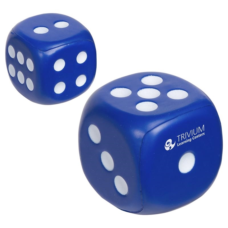 Customized Dice Stress Ball with Printed Logo | WithLogos