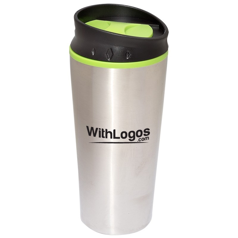 Customized 15 oz. Color Block Travel Tumbler | WithLogos