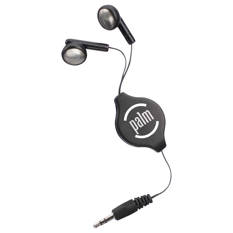 Personalized Retractable Earbuds (Colors) | WithLogos