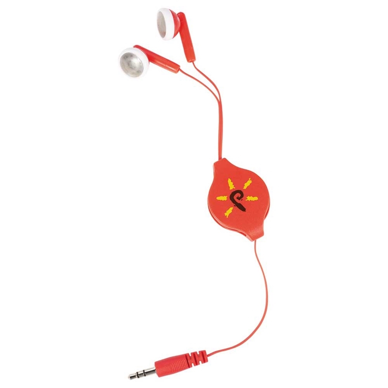 Personalized Retractable Earbuds (Colors) | WithLogos