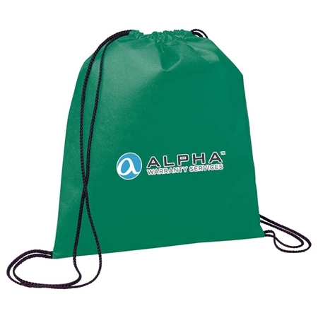 The Evergreen Drawstring Cinch Backpack | WithLogos