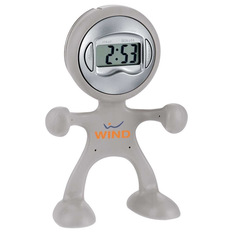 The Flex man Digital Clock | WithLogos