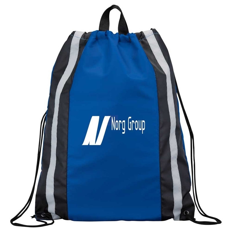 Promotional Reflective Drawstring Cinch Backpack