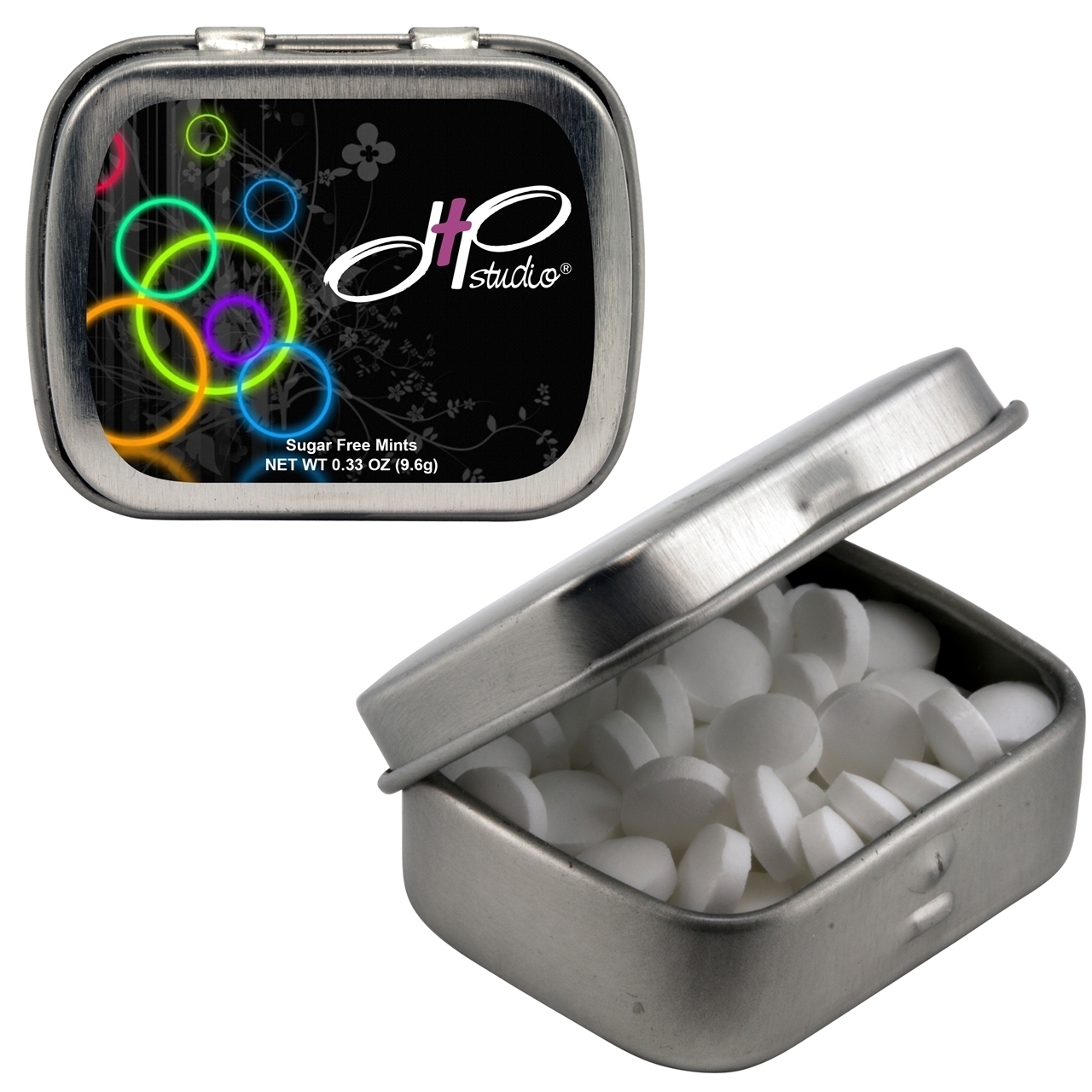 Promotional Mini Hinged Mint Tins with Custom Logo