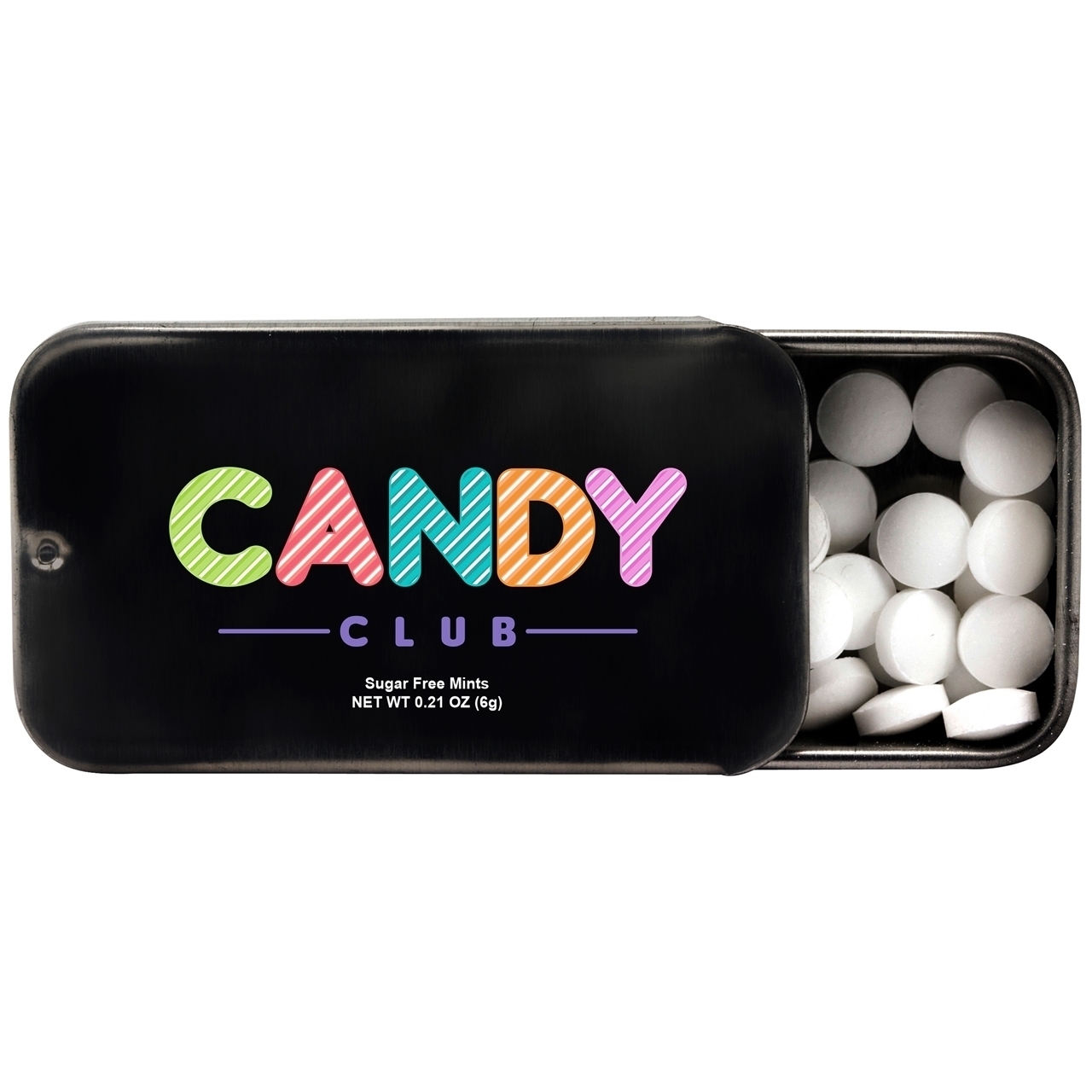 Promotional Mini Metal Slider Mint Tins with Printed Logo | WithLogos