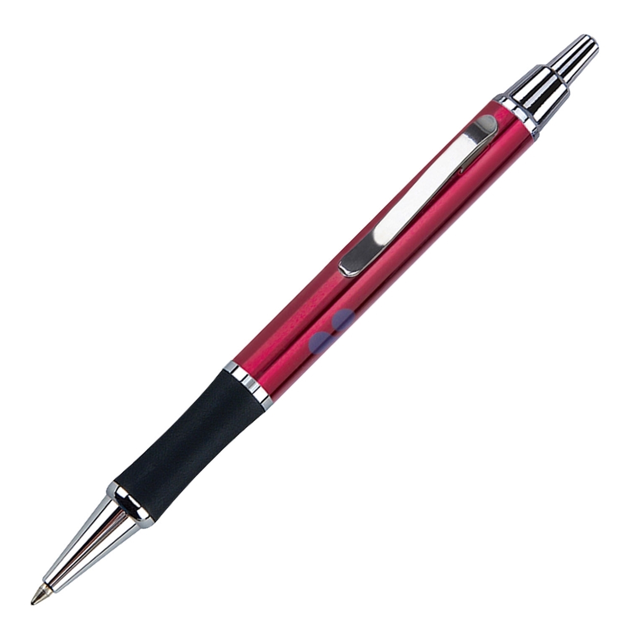 Custom Satin Chrome Click Action Ballpoint Pen | WithLogos