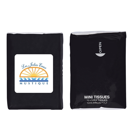 Custom Mini Tissue Pack - Personalized Logo Design | Your Brand Here ...