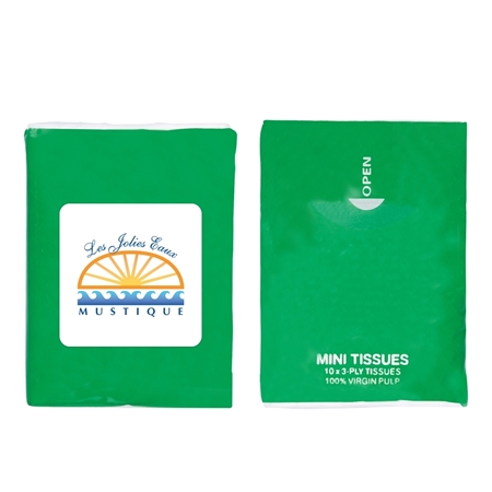 Custom Mini Tissue Pack - Personalized Logo Design | Your Brand Here ...