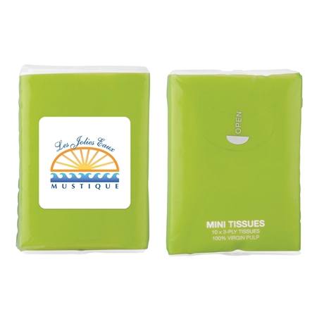 Custom Mini Tissue Pack - Personalized Logo Design | Your Brand Here ...