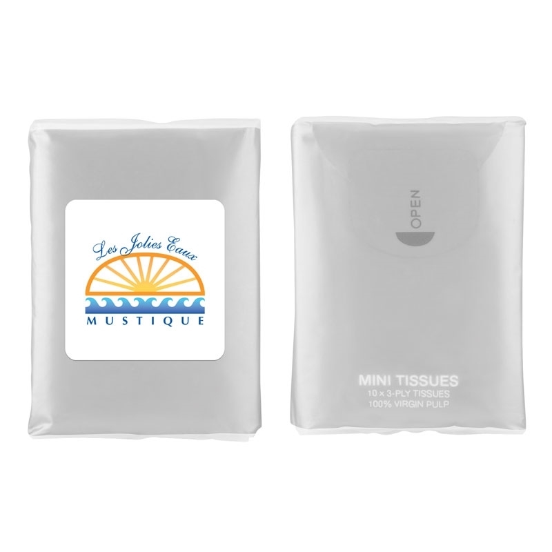 Custom Mini Tissue Pack - Personalized Logo Design | Your Brand Here ...