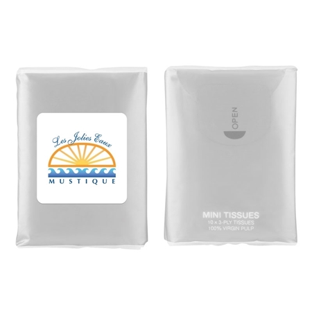 Custom Mini Tissue Pack - Personalized Logo Design | Your Brand Here ...
