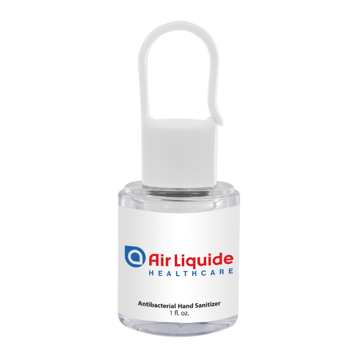 Customized Hand Sanitizer w Carabineer Cap | WithLogos