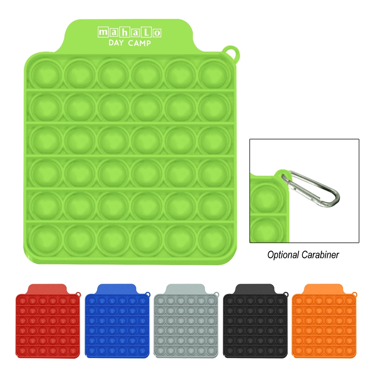 Custom Push Pop Square Stress Reliever Game | WithLogos