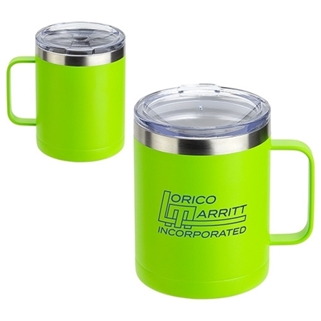 Custom 14 oz. Copper-Coated Powder-Coated Insulated Mug